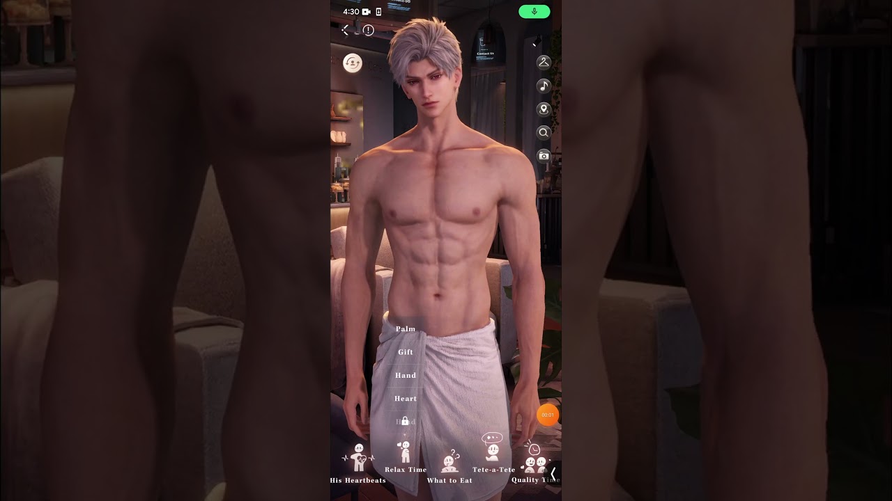 Love and Deepspace – Sylus – Affinity 80 “Heart” Hand Gesture – English Dub & Subtitles