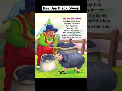Baa Baa Black Sheep | Nursery Rhymes and Kids Songs #shorts #forkids #beepbeep #rhymes #kidssong