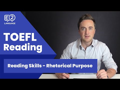 TOEFL Reading Skill 6: Rhetorical Purpose with Jay!