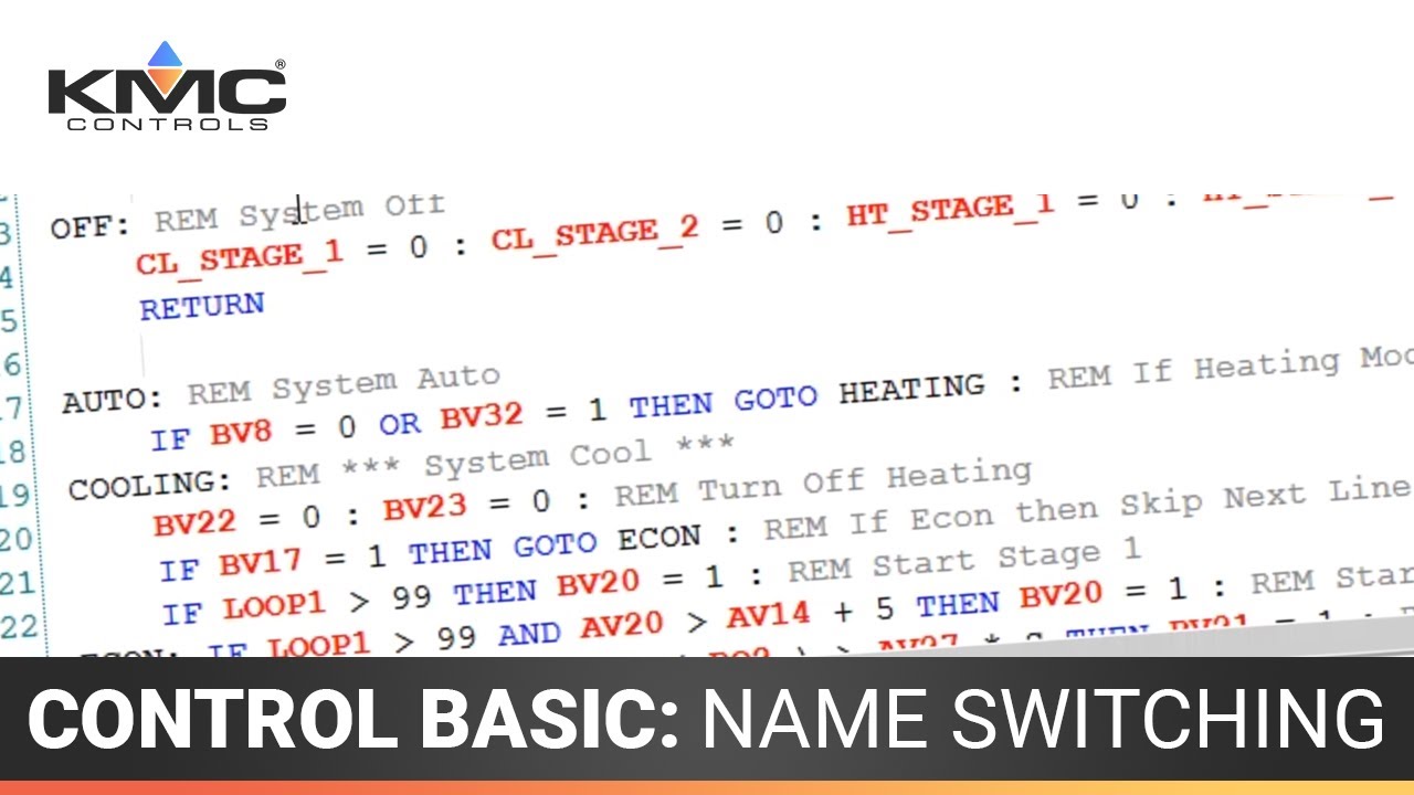 Control Basic: Name Switching
