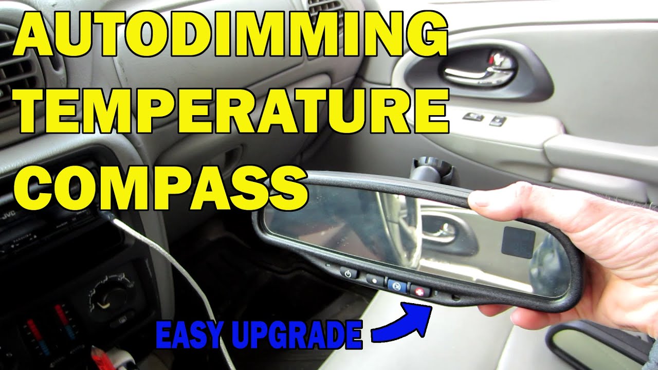 Trailblazer Rearview mirror upgrade | Autodimming/compass/temp Mirror install