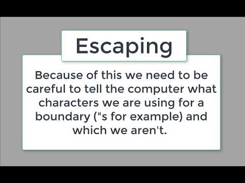 Escaping strings | SQL Studies