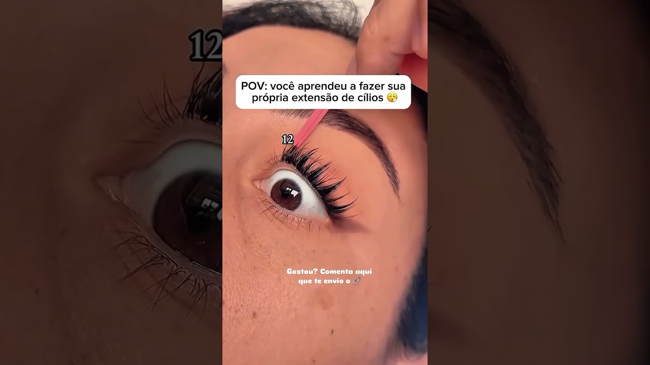 Agora posso colocar minha extensão de cílios em casa!! Ameii 🫶🫶 #shopeebrasil #extensãodecilios