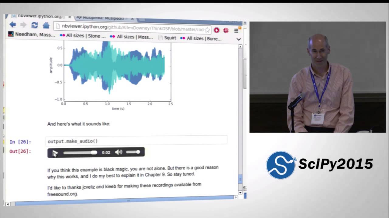 Basic Sound Processing in Python | SciPy 2015 | Allen Downey
