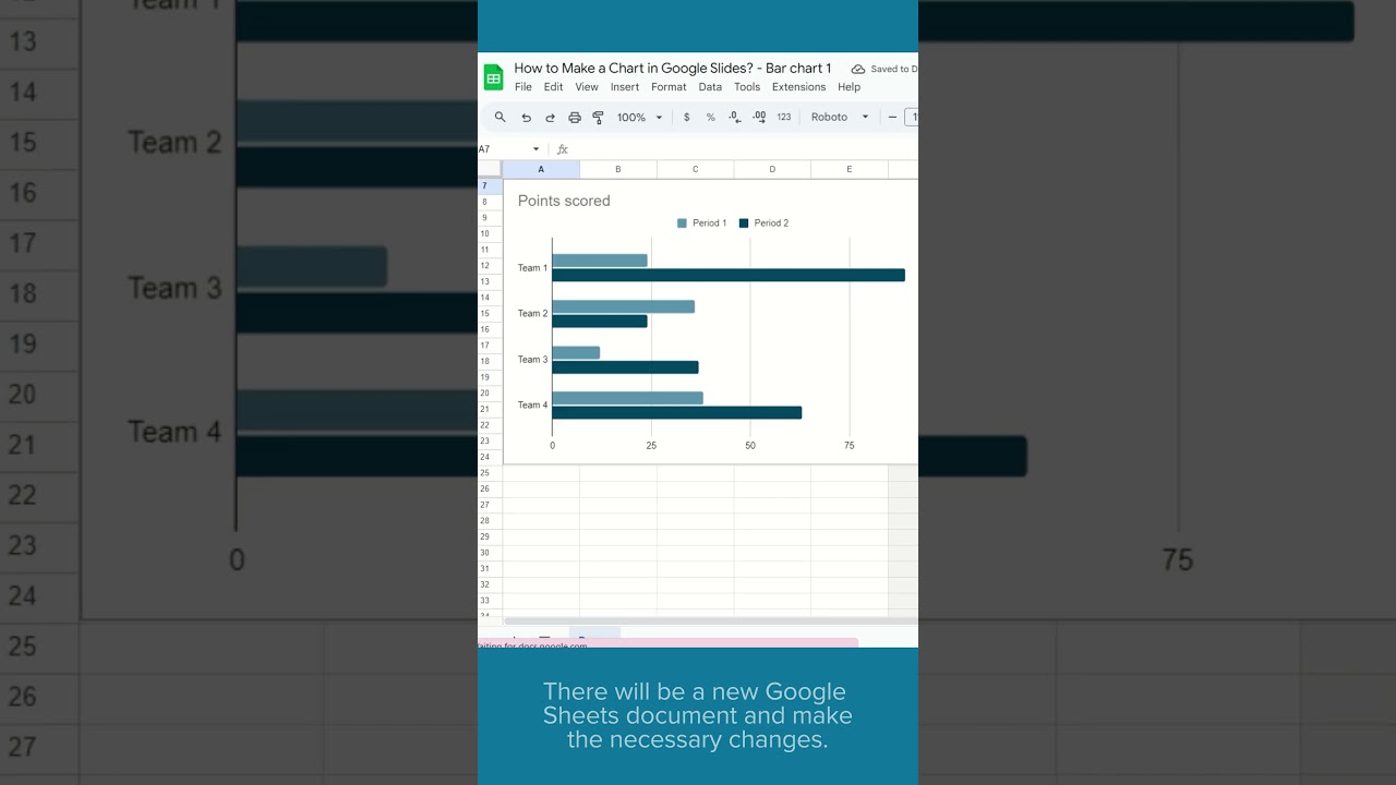 How to Make a Chart in Google Slides Presentations Method 1 #tutorial