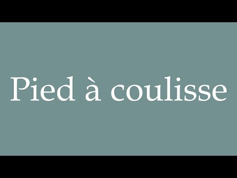 How to Pronounce ''Pied à coulisse'' (Vernier caliper) Correctly in French