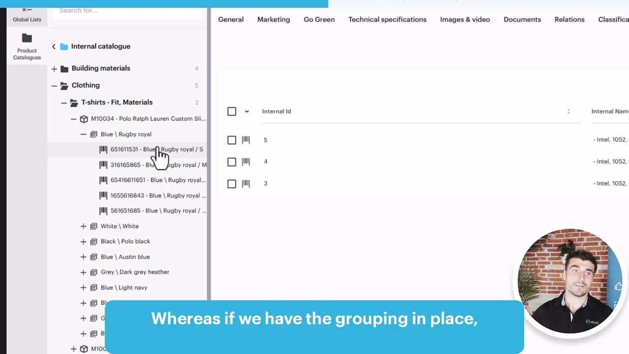 Products, variants and variant groups in Struct PIM
