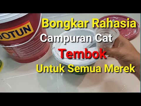 Bongkar Rahasia Campuran Cat Tembok
