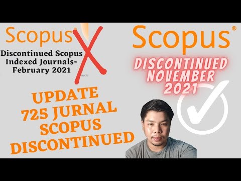 725 JURNAL INDEXING SCOPUS DISCONTINUED DI TAHUN 2021-2022, HATI-HATI❗❗❗