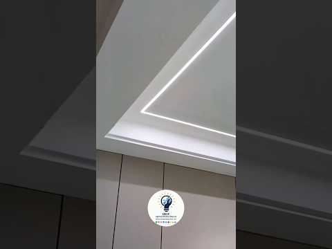 Installation of Aluminium Profile Light | Modern Ceiling Lighting Installation #youtubeshorts
