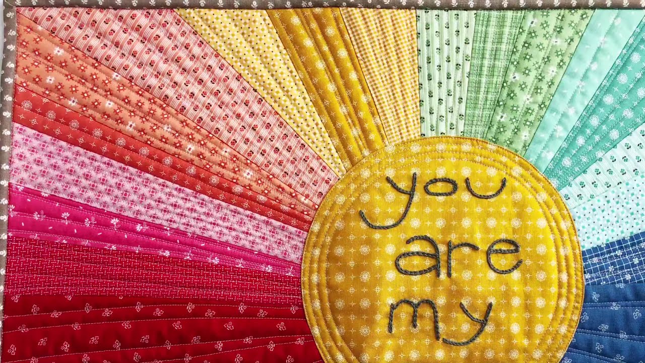 Quilt as you go rays