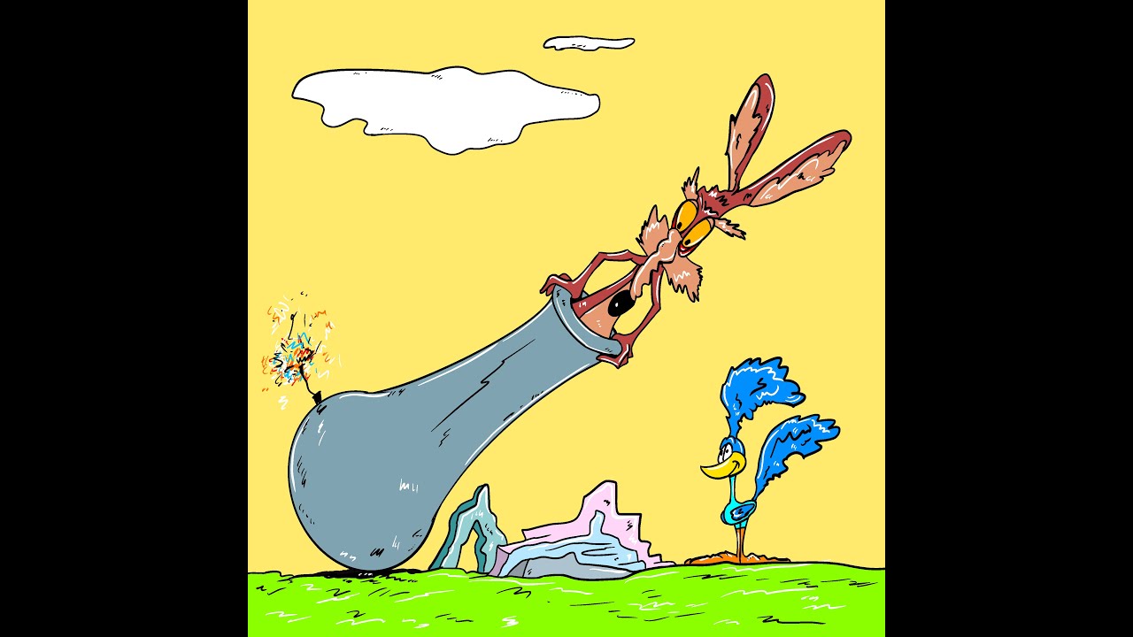 Wile E Coyote and the Road Runner Boom 2025 Artisticus * Digital art