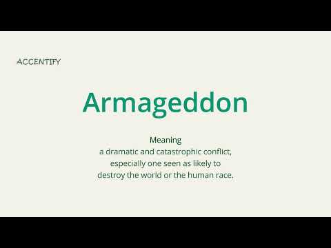 Armageddon (Pronunciation and Meaning)