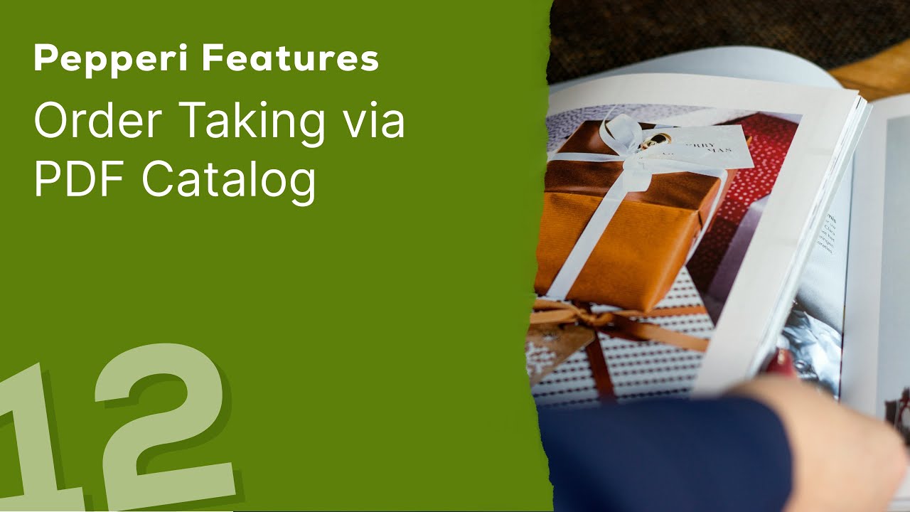 12 | Order taking via PDF Catalog