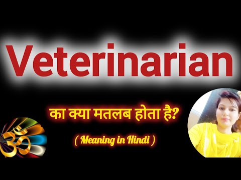 Veterinarian meaning in Hindi Veterinarian ko hindi m kya khte h Veterinarian ka matlb hindi mai