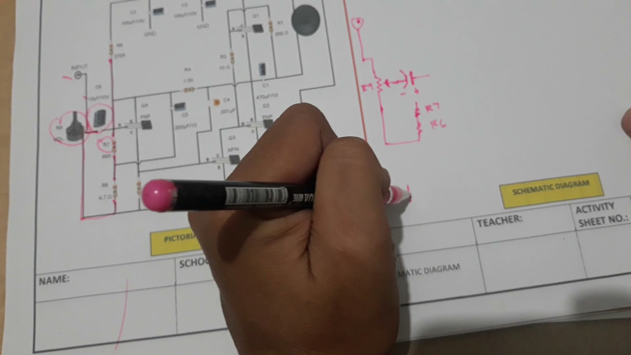 how to convert pictorial diagram into schematic diagram