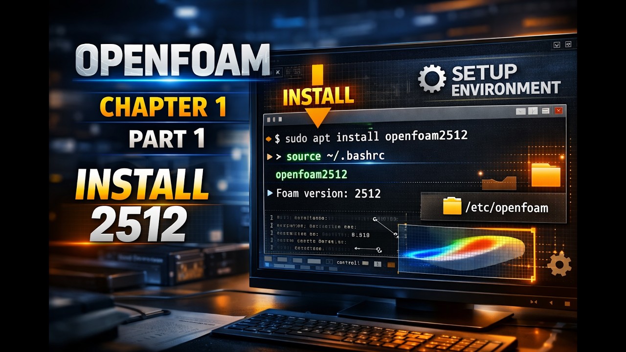 Advanced OpenFOAM Tutorial(Ch1- Part 1) — Install OpenFOAM on Ubuntu + Set Up Environment