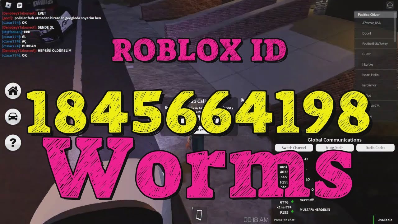 WORMS Roblox Song Codes
