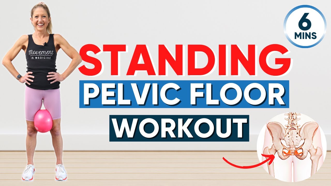 6-Minute Standing Pelvic Floor Workout (ULTIMATE CORE STRENGTH!)