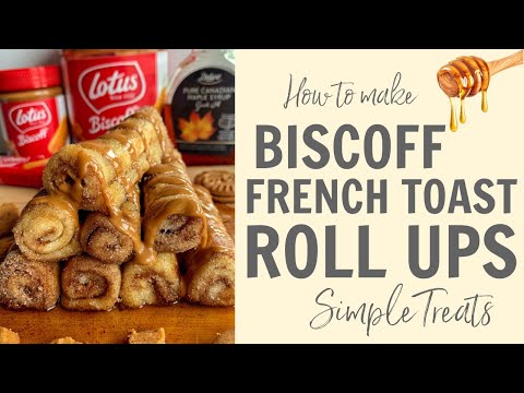 How to make Biscoff French Toast Roll Ups! Recipe #Shorts