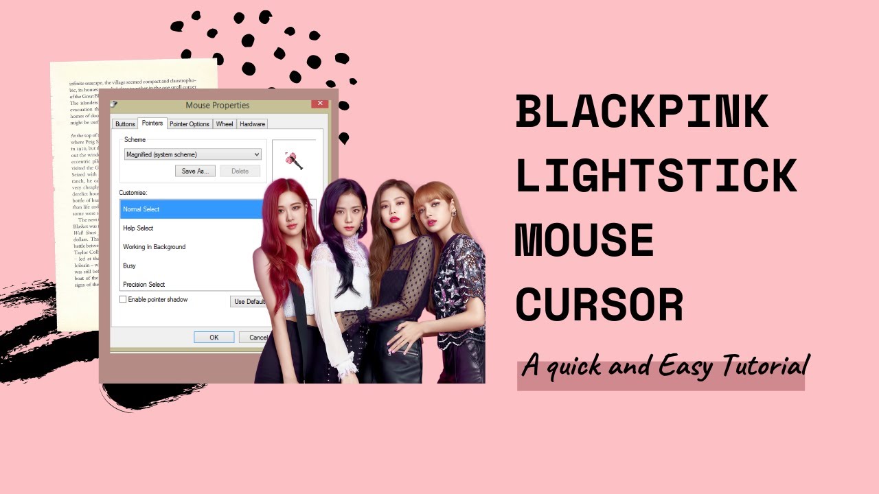 Blackpink Lightstick Mouse Cursor | A Quick and Easy Tutorial in Only One Minute