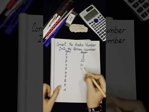 How to convert arabic number into roman numerals|Roman numerals|Arabic Number #romannumerals #maths