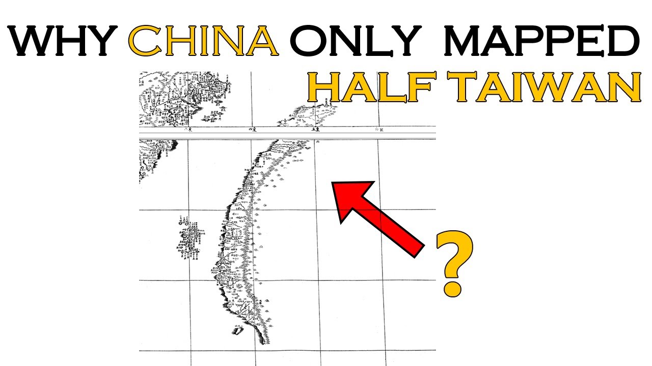 Why did Qing China only map half of Taiwan?
