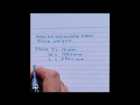 How to calculate MS steel plate Weight...