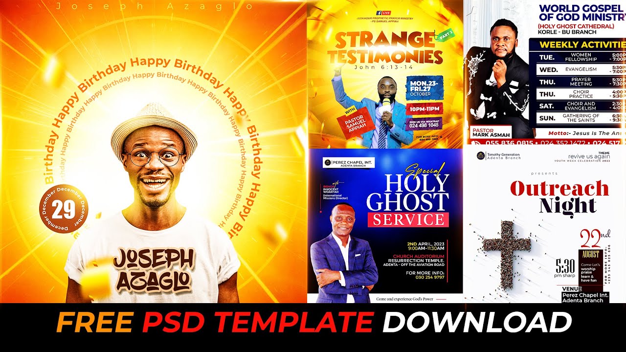 Download FREE PSD | 100% Editable Templates | PART 5