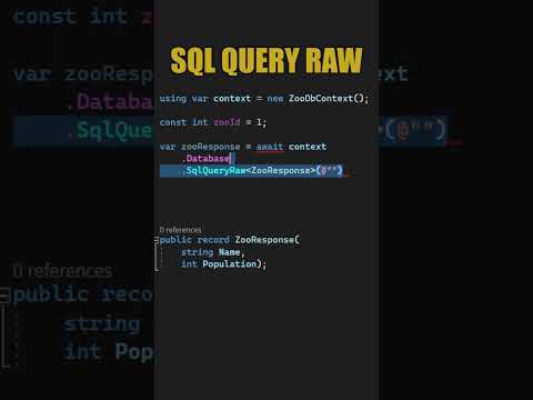 EF Core Raw SQL Queries Make Dapper Unnecessary #shorts