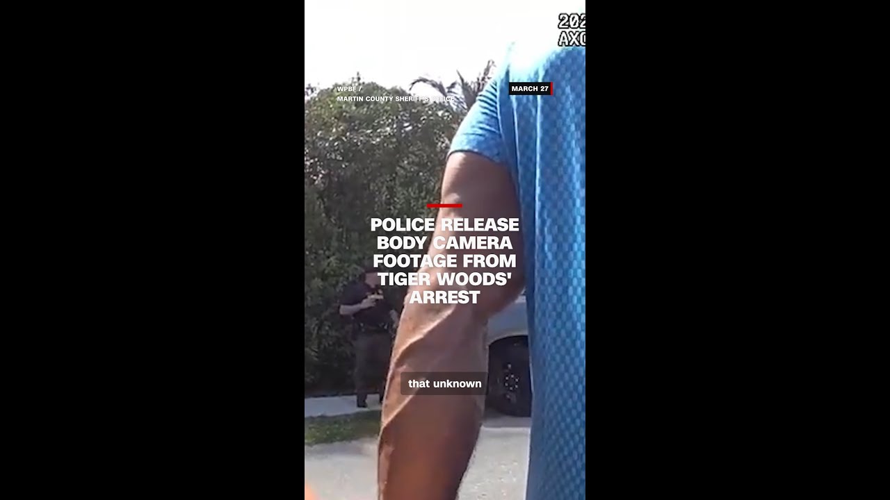 Police release body camera footage from Tiger Woods’ arrest