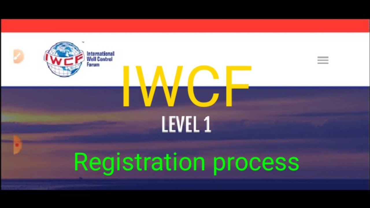 IWCF-Level_1 Registration process for zero fee