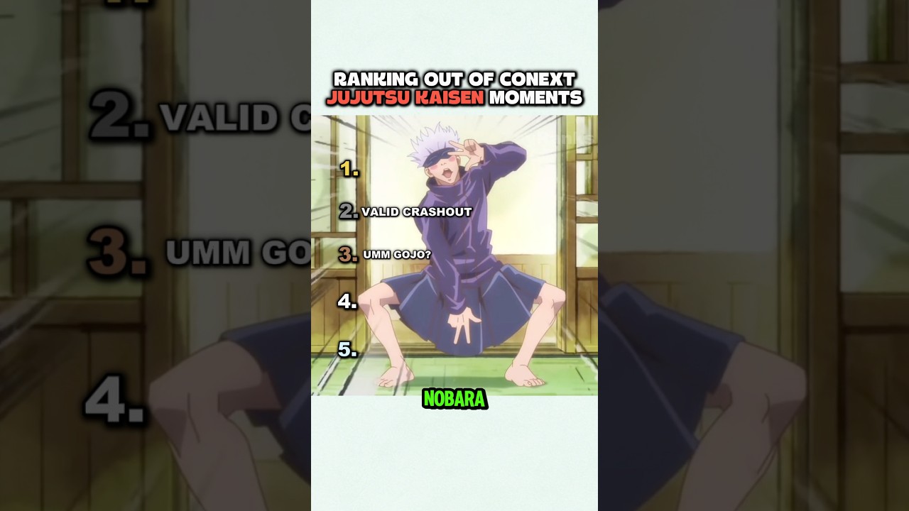 Ranking Funniest Jujutsu Kaisen Moments