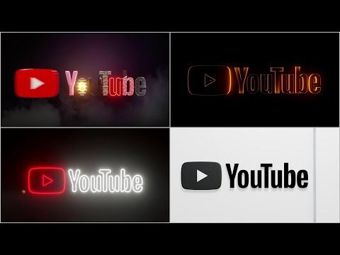 YouTube Logo Intro Compilation - Books, neon & more