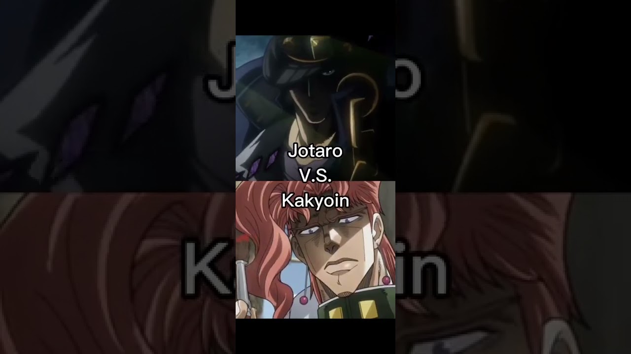 JoJo 1v1 Jotaro vs Kakyoin #jojo #anime