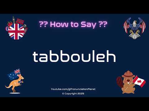 🥗🌿 How to Pronounce tabbouleh? (CORRECTLY) | Pronunciation Planet