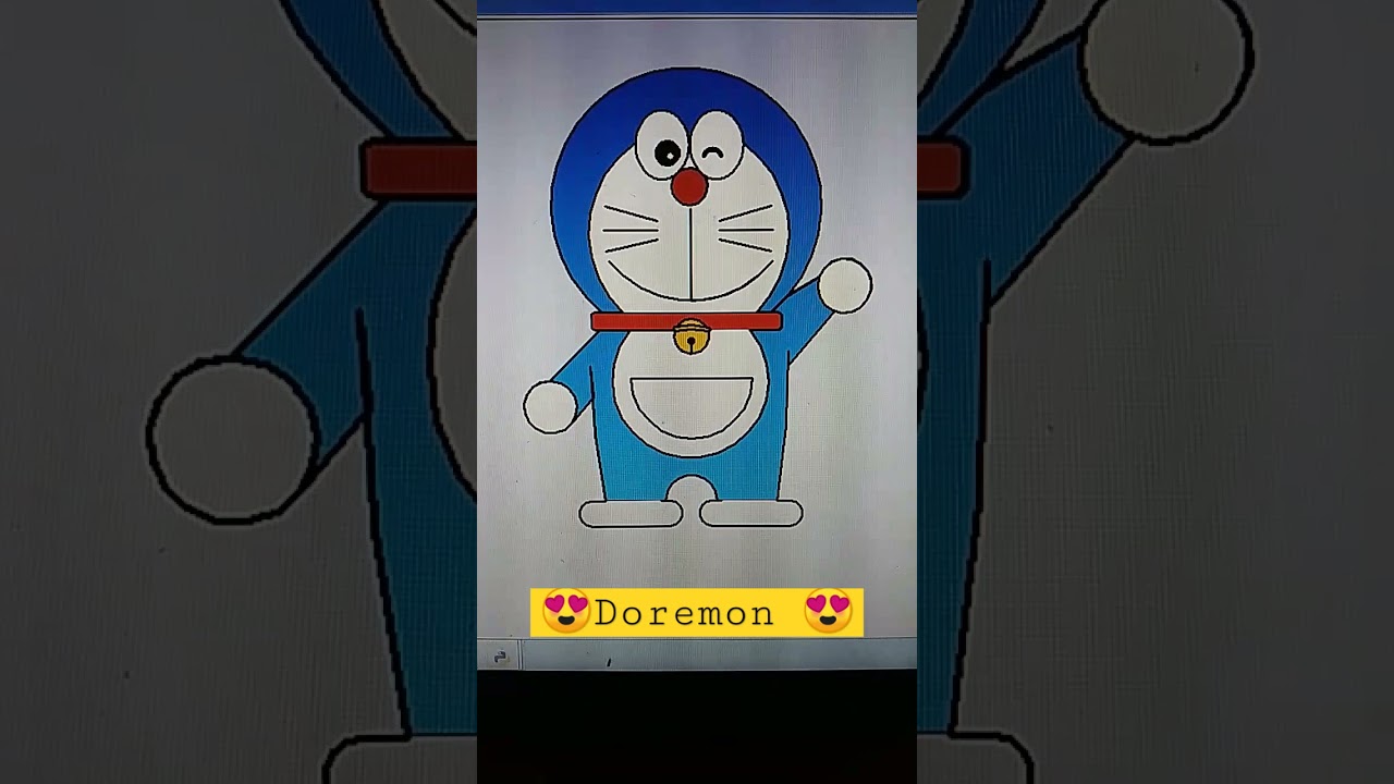 Create amazing art using Python | Draw Doremon using Python |Doremon #shorts #doremon #design #code