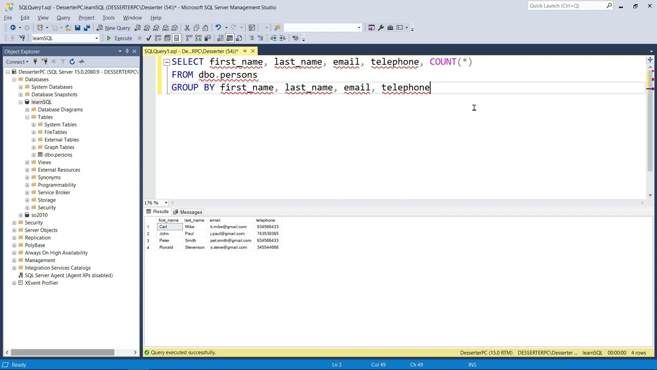How to FIND DUPLICATES in SQL