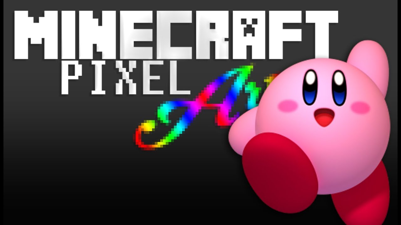 KIRBY - Minecraft Pixel Art Speed Build