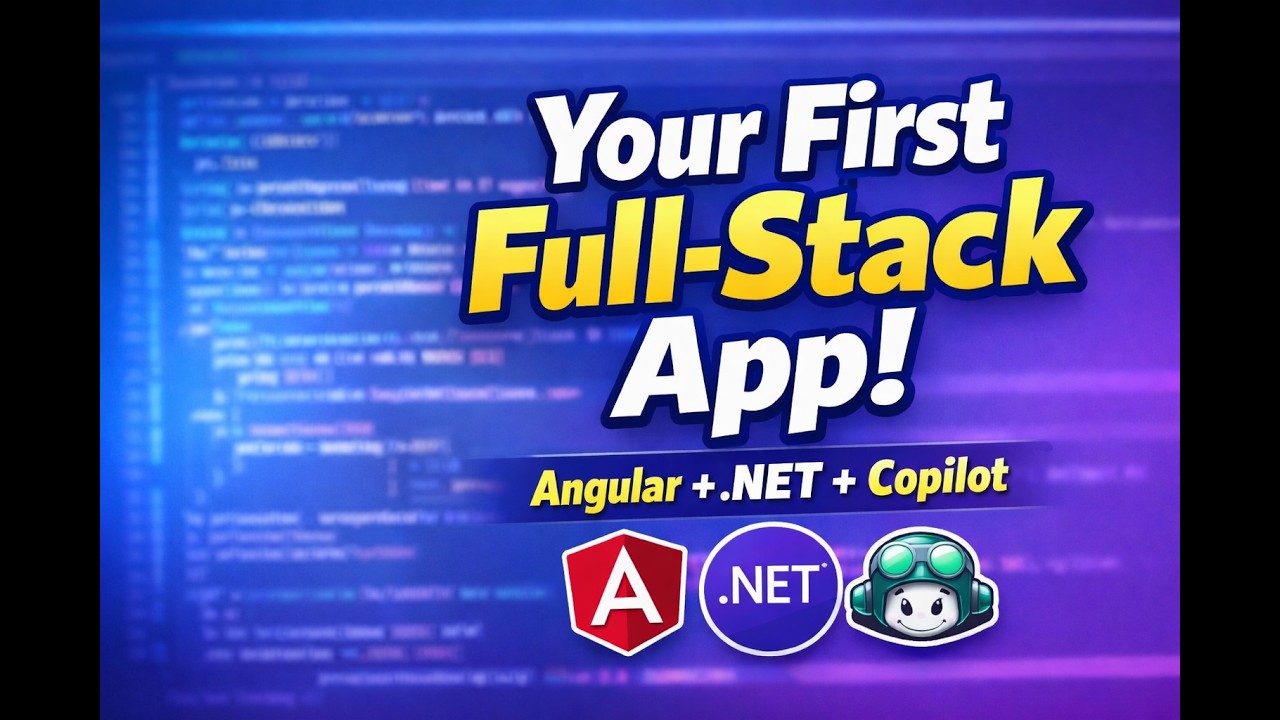 Angular + .NET API Tutorial with GitHub Copilot - Build Your First App (Beginner Guide)
