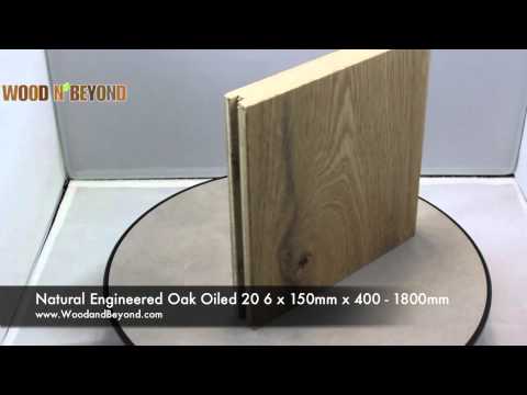 Natural Engineered Oak Oiled 20 6 x 150mm x 400 1800mm