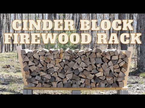 Cinder Block Firewood Rack - DIY With No Tools!