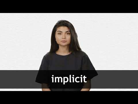 IMPLICIT definition in American English | Collins English Dictionary
