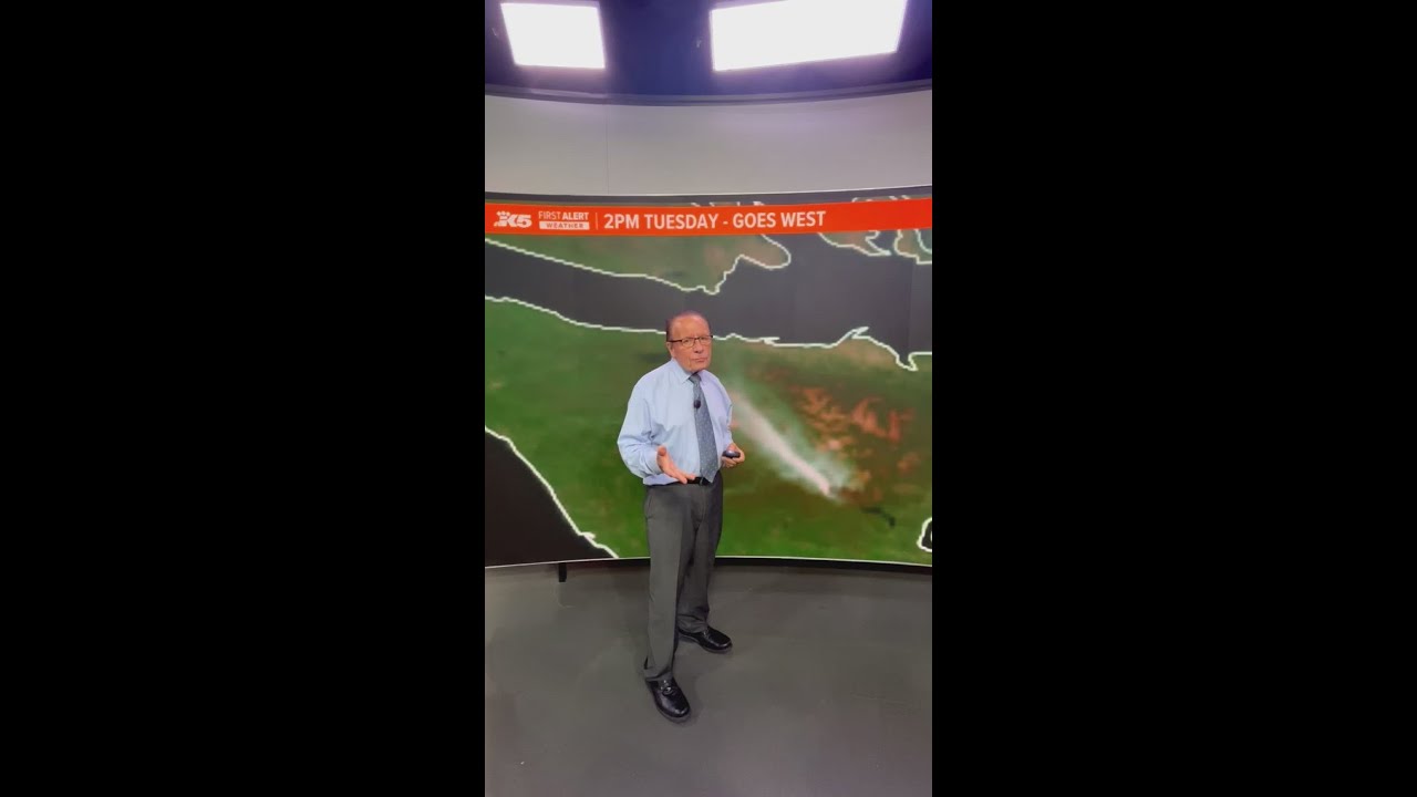 Olympic Peninsula smoke cloud causes red sunset