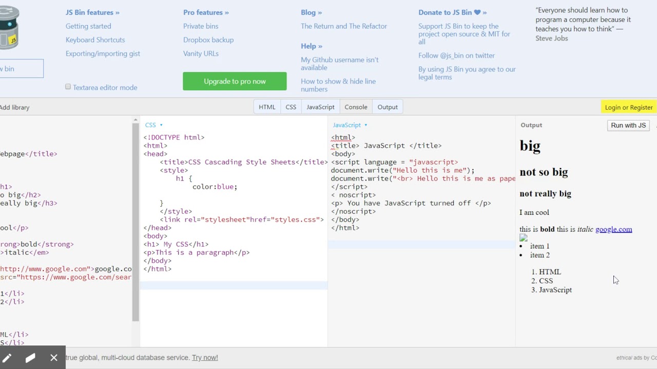 JS Bin - Collaborative JavaScript Debugging