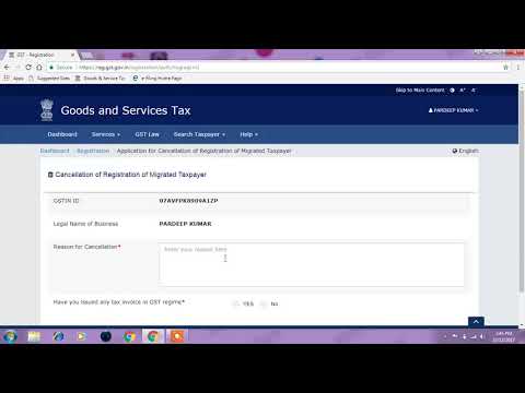 HOW TO MIGRATED TAX PAYER CANCEL GST REGISTRATION (HINDI MAIN)