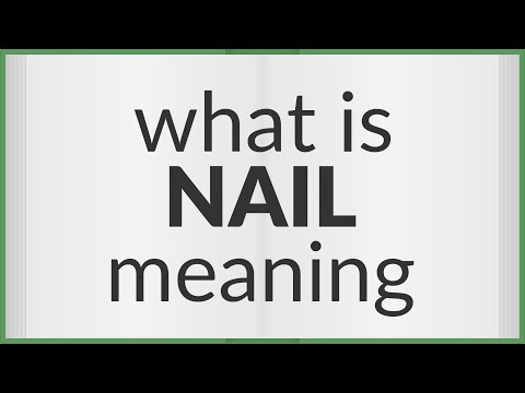 Nail | meaning of Nail
