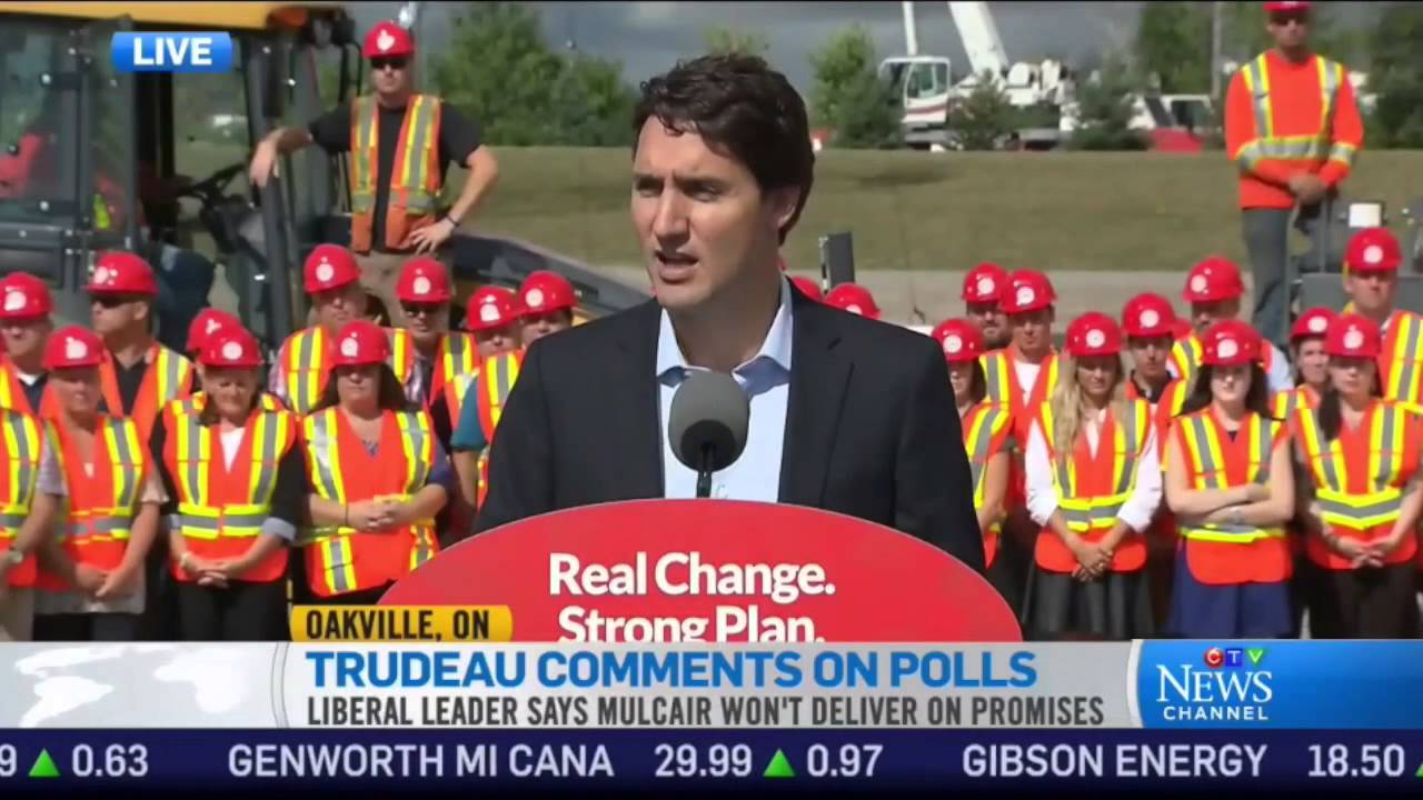 Trudeau Asked About Running a Deficit to Pay for Infrastructure
