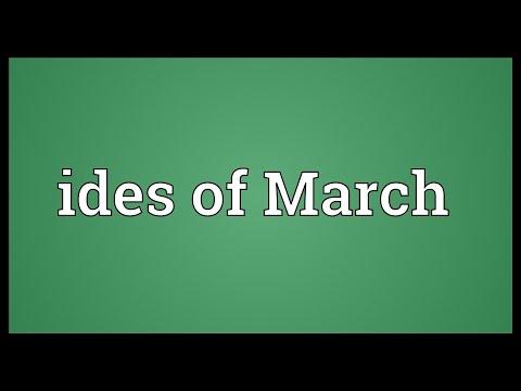Ides of March Meaning