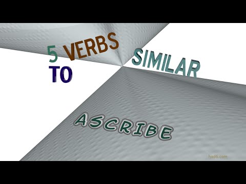 ascribe - 5 verbs having the meaning of ascribe (sentence examples)